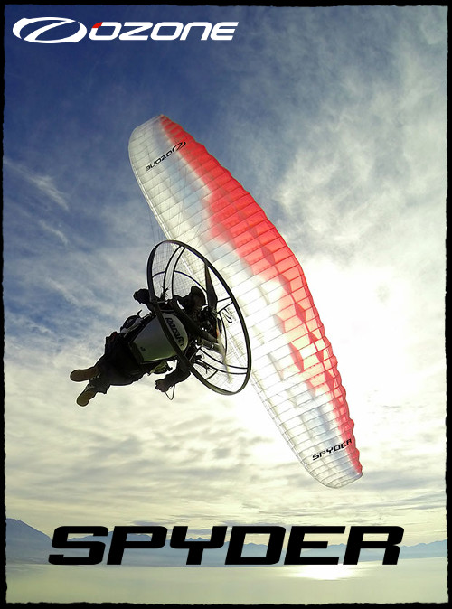 Ozone Spyder Paraglider - BlackHawk Paramotor USA Store